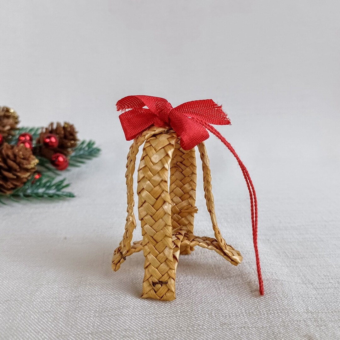Vintage Swedish Scandinavian Straw Bell Christmas Ornament - Etsy