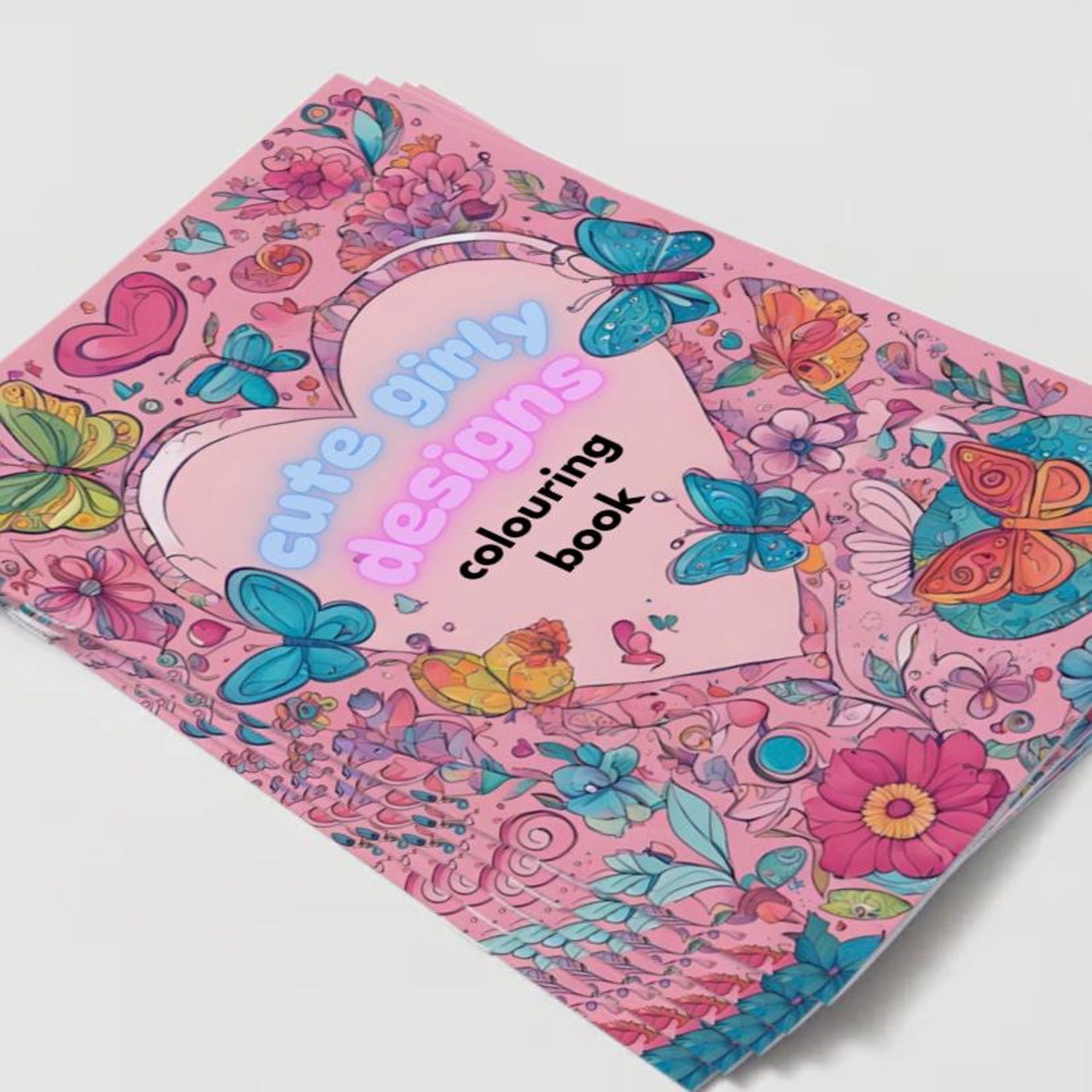 Cute Girly Designs Digital Colouring Book - Etsy