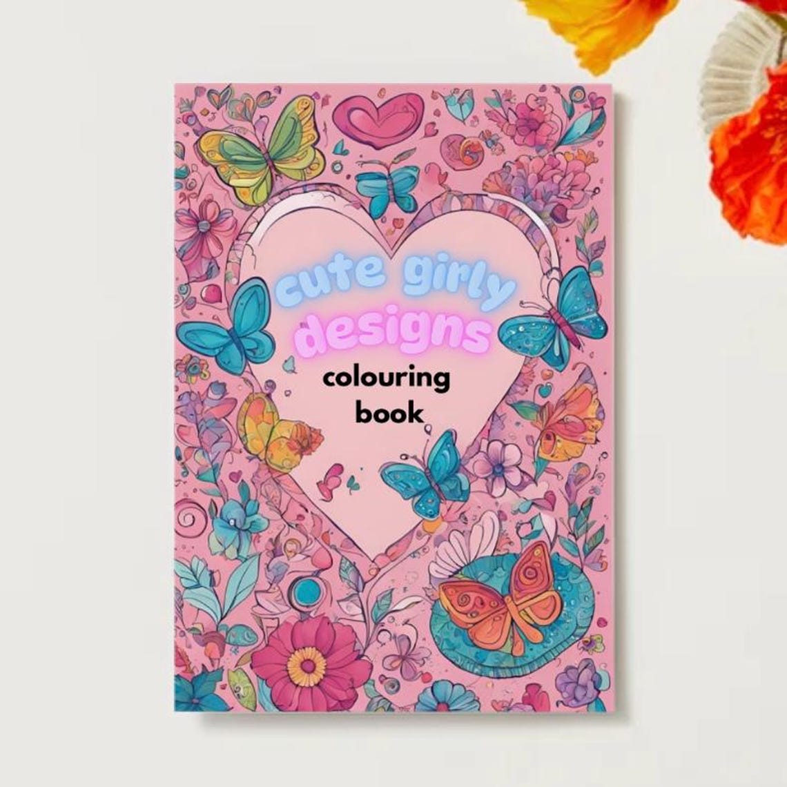 Cute Girly Designs Digital Colouring Book - Etsy
