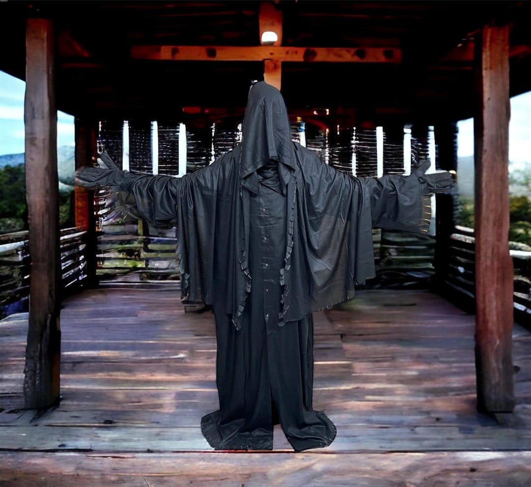 The Halloween Cosplay Ringwraith Robes Nazgul Costume Black Rider Gowns ...