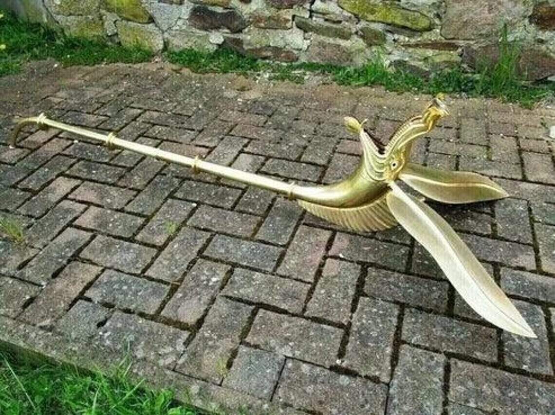 Medieval Celtic Big Ear Carnyx Brass Instrument - Fully Playable 18 ...