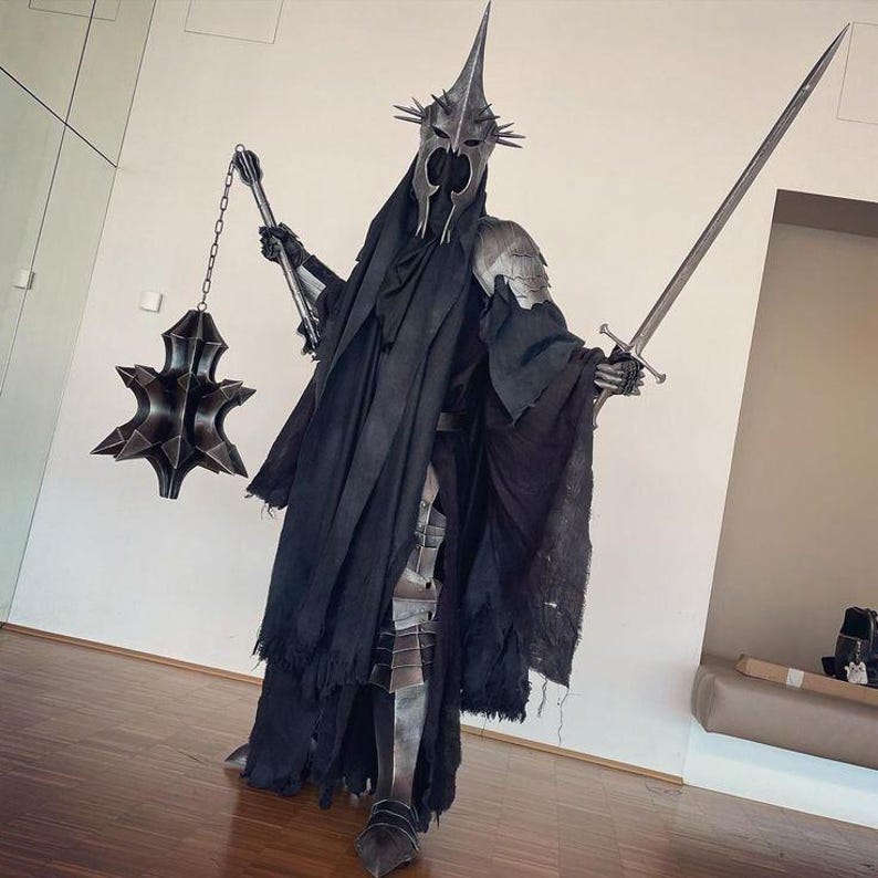 Nazgul Witch-king Cosplay Armor Costume Set – Medieval Dark Lord ...