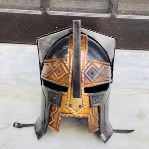 Medieval LOTR M Dwarf Cosplay Armor Helmet | Handmade 18G Steel Helmet ...