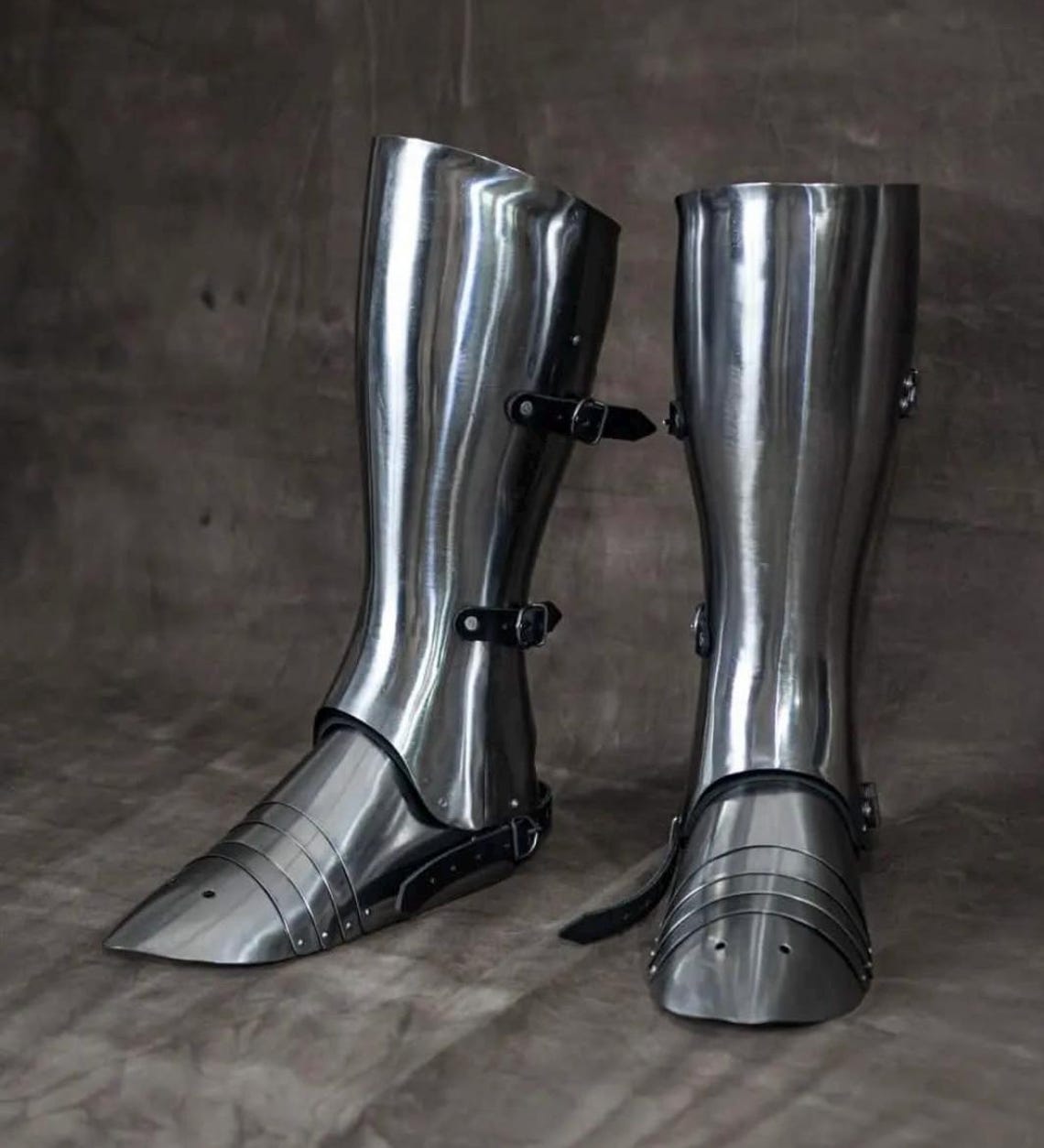 Medieval Full Steel Leg Armor – Handmade Gothic Plate Leg Guards With ...