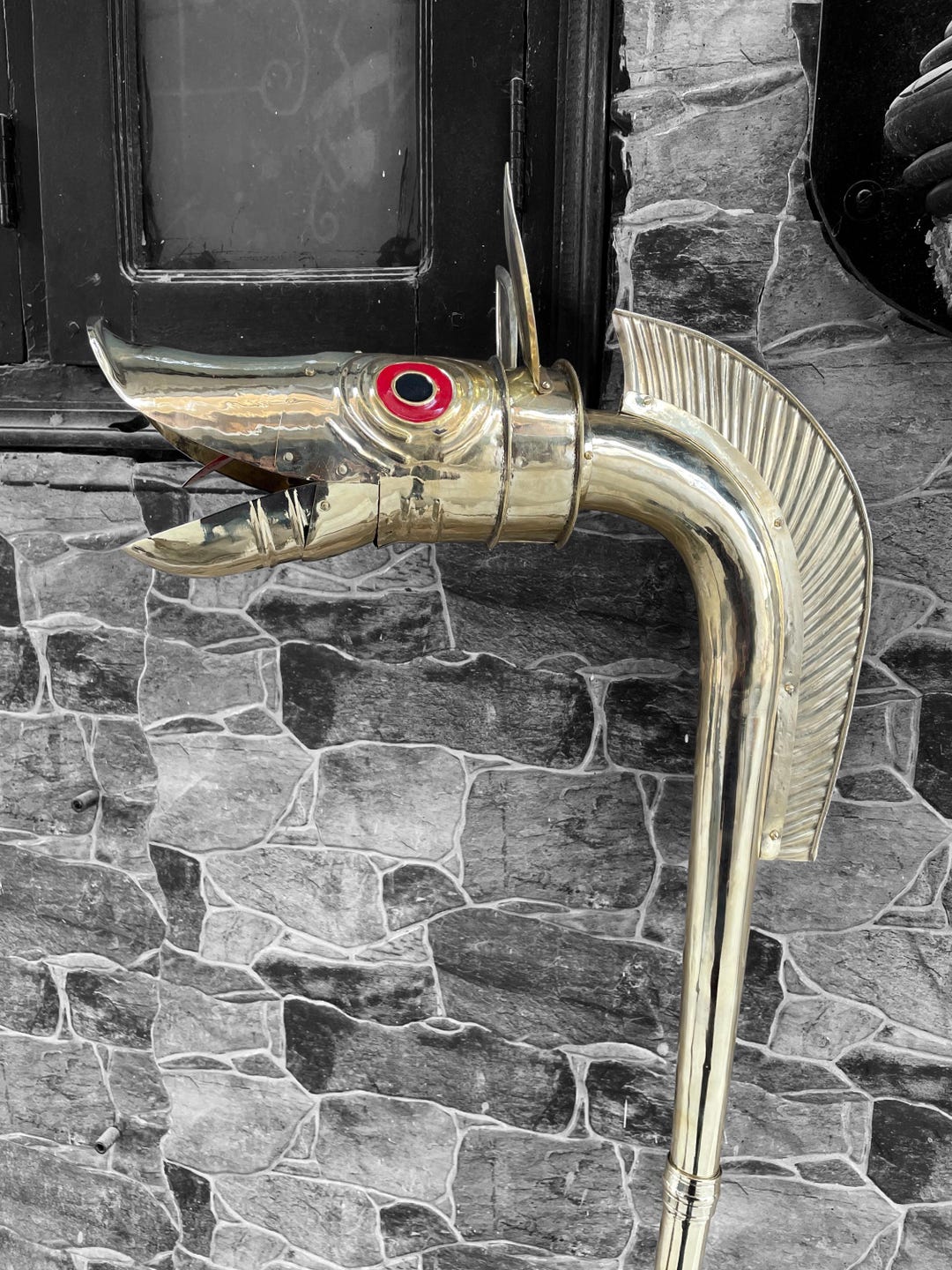 Carnyx Brass Instrument - Fully Playable 18 Gauge Solid Brass Celtic ...