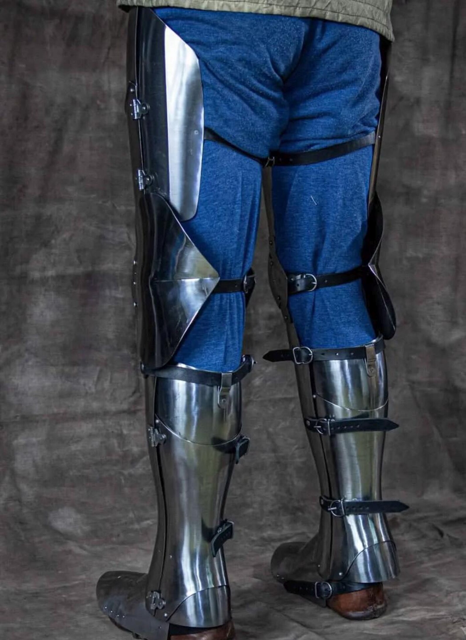 Medieval Full Steel Leg Armor – Handmade Gothic Plate Leg Guards With ...