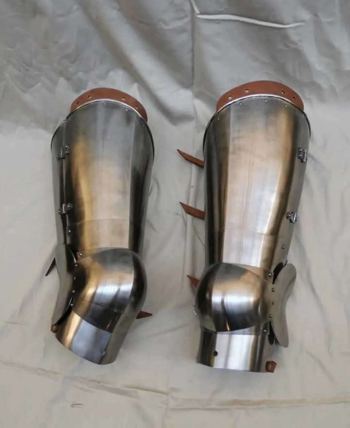 Medieval Full Steel Leg Armor – Handmade Gothic Plate Cuisses, Poleyns ...