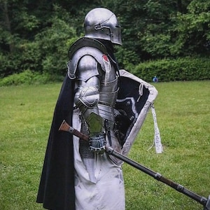 Medieval Full Barbuta Knight Armor With Visor - Full Mild Steel LARP ...