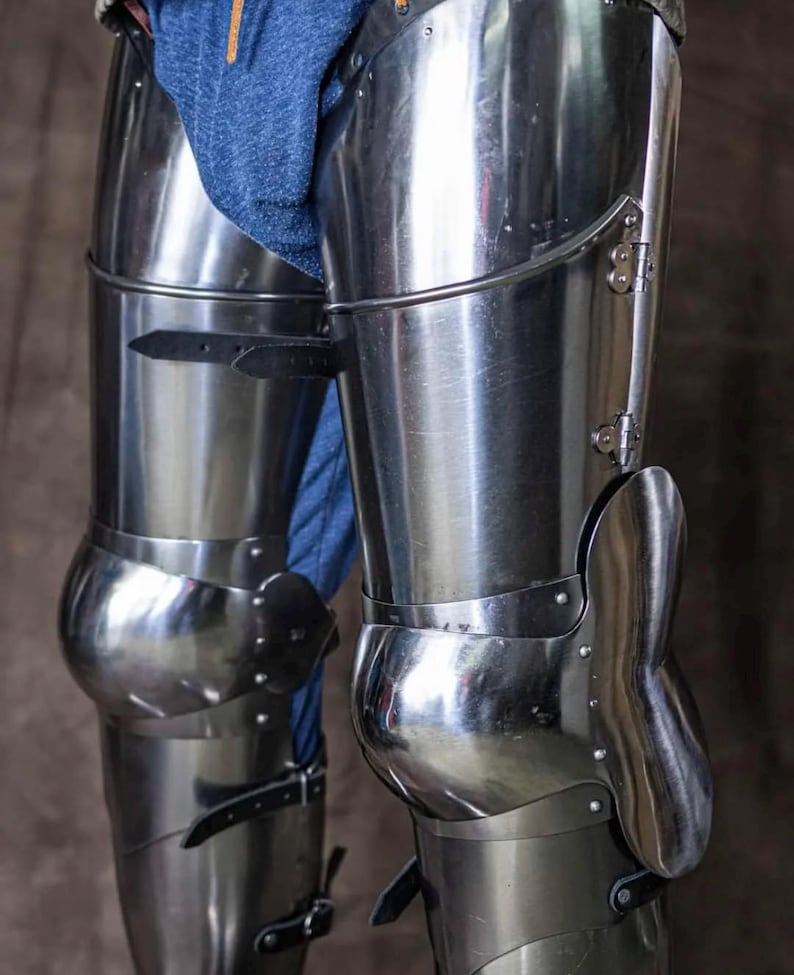 Medieval Full Steel Leg Armor – Handmade Gothic Plate Leg Guards With ...