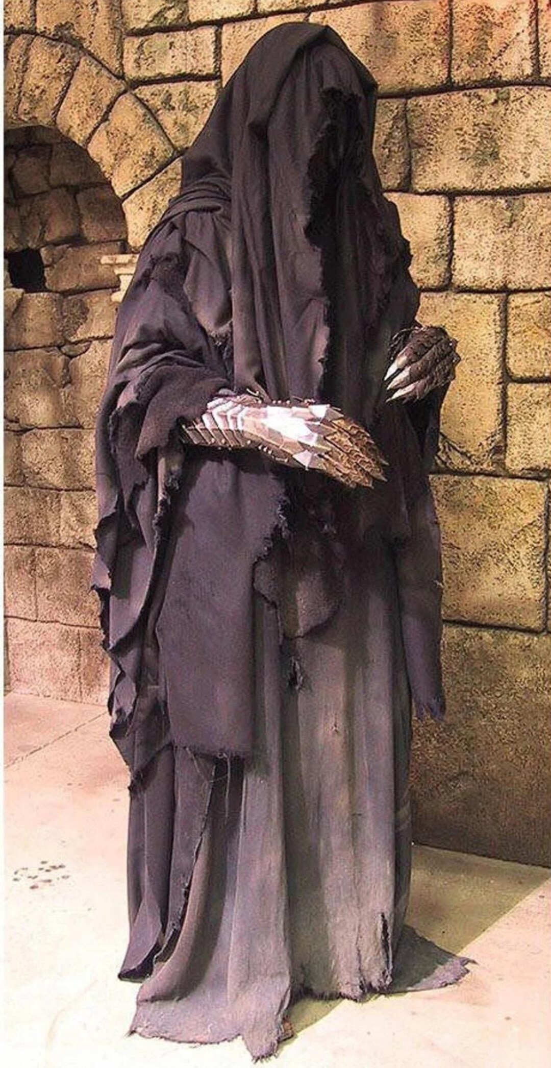 Ring Wraith Costume Nazgul Full Costume/grim Reaper Long Cape Ring ...