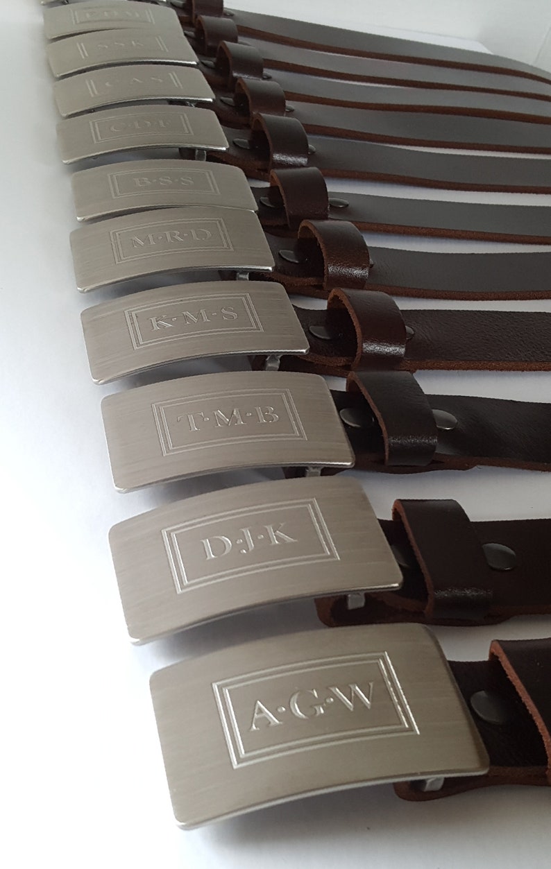 Monogrammed Belt & Buckle Set for Suits Customized Gifts | Etsy Canada