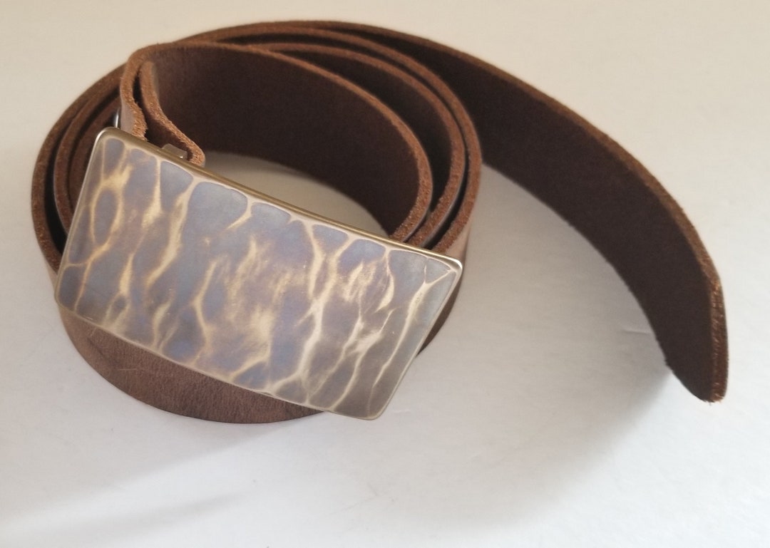 Hand Forged Wood Grain Belt Buckle, Stainless Steel Fits 1.5" Belt - Etsy