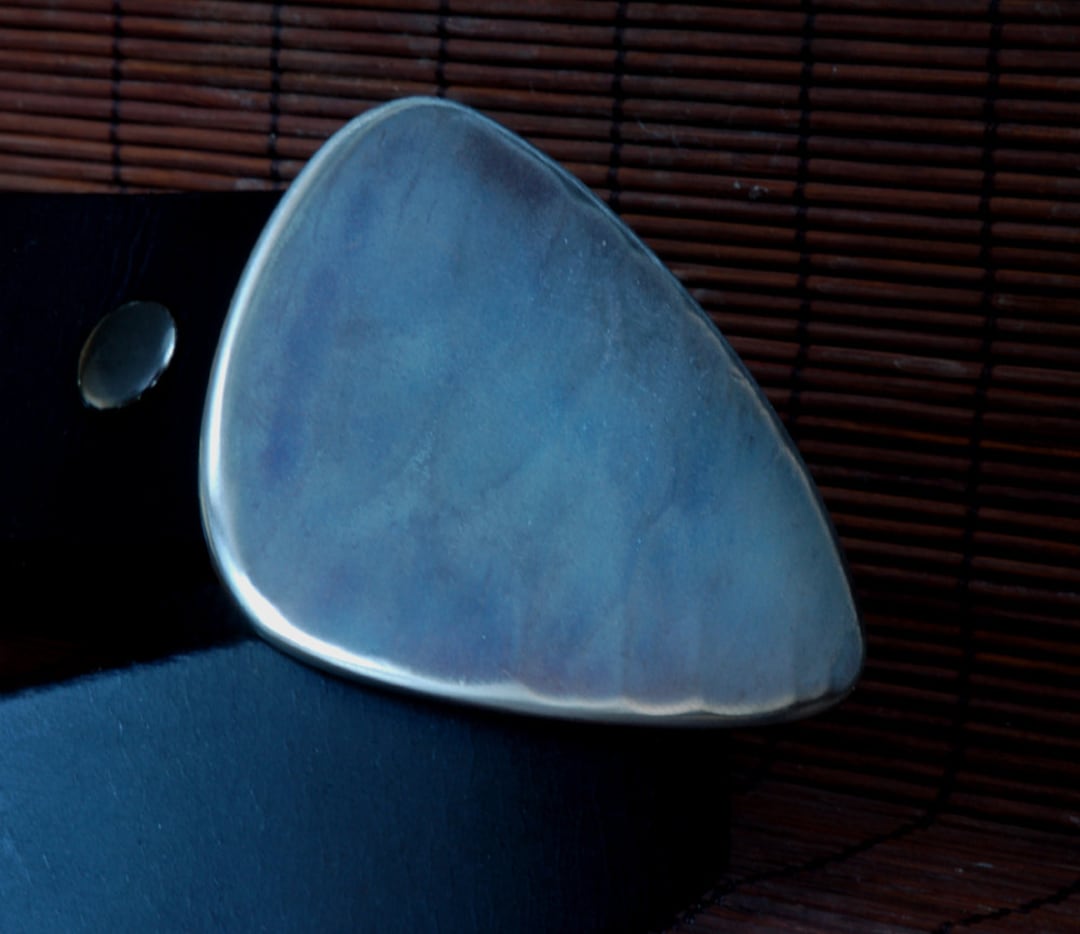 Hand Forged Guitar Pick Belt Buckle: Hypoallergenic Stainless Steel ...