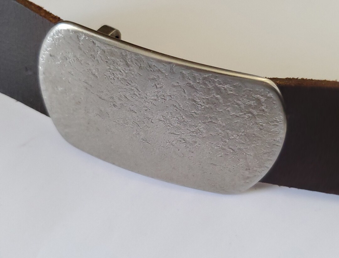 Belt Buckle & Leather Belt, Comfort Plus "round Edge" Father's Day Gift ...