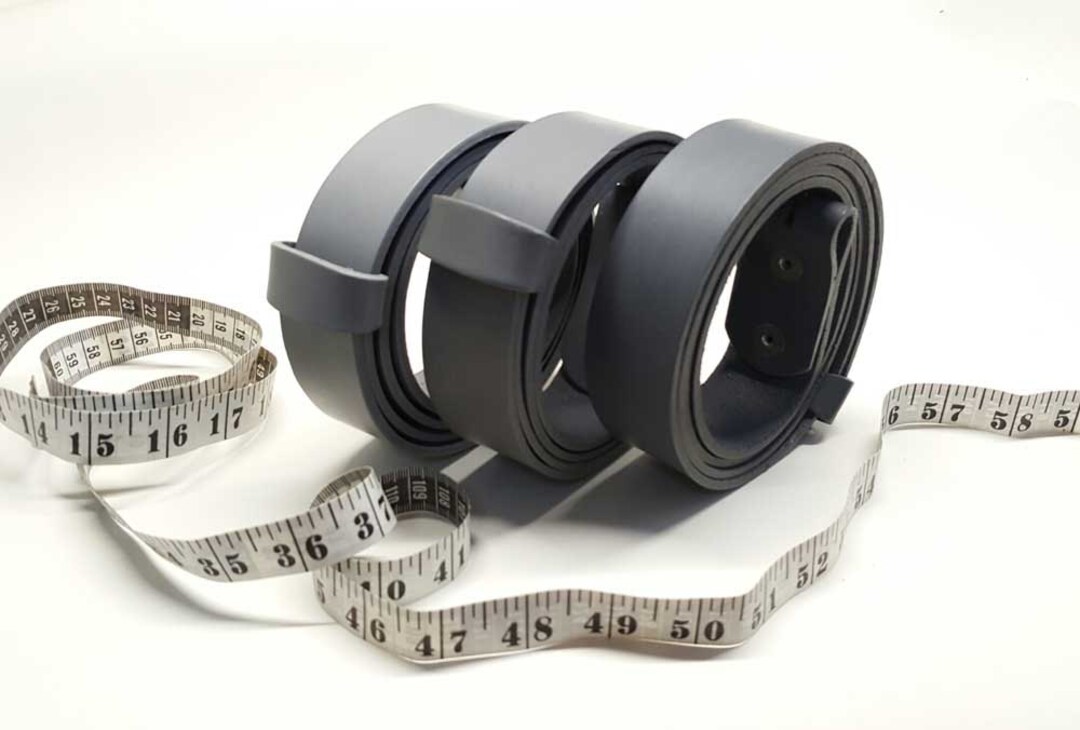 Hand Dyed Light Grey Belt, Grey Belt or Charcoal Belt 1-1/4" Wide or 1 ...