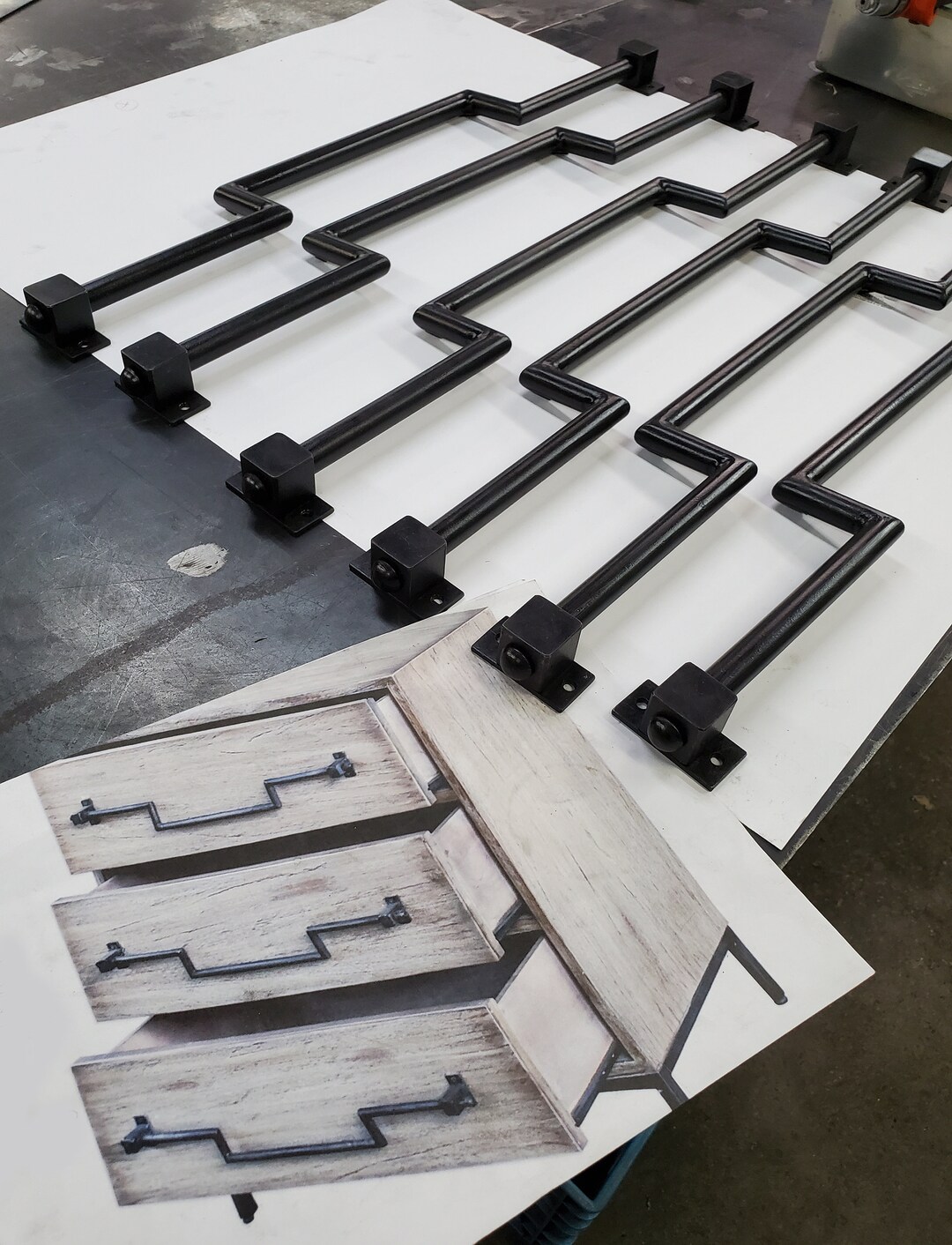 Drawer Pull, Hand Forged, Custom Door Hardware, Metal Hardware, Hand ...