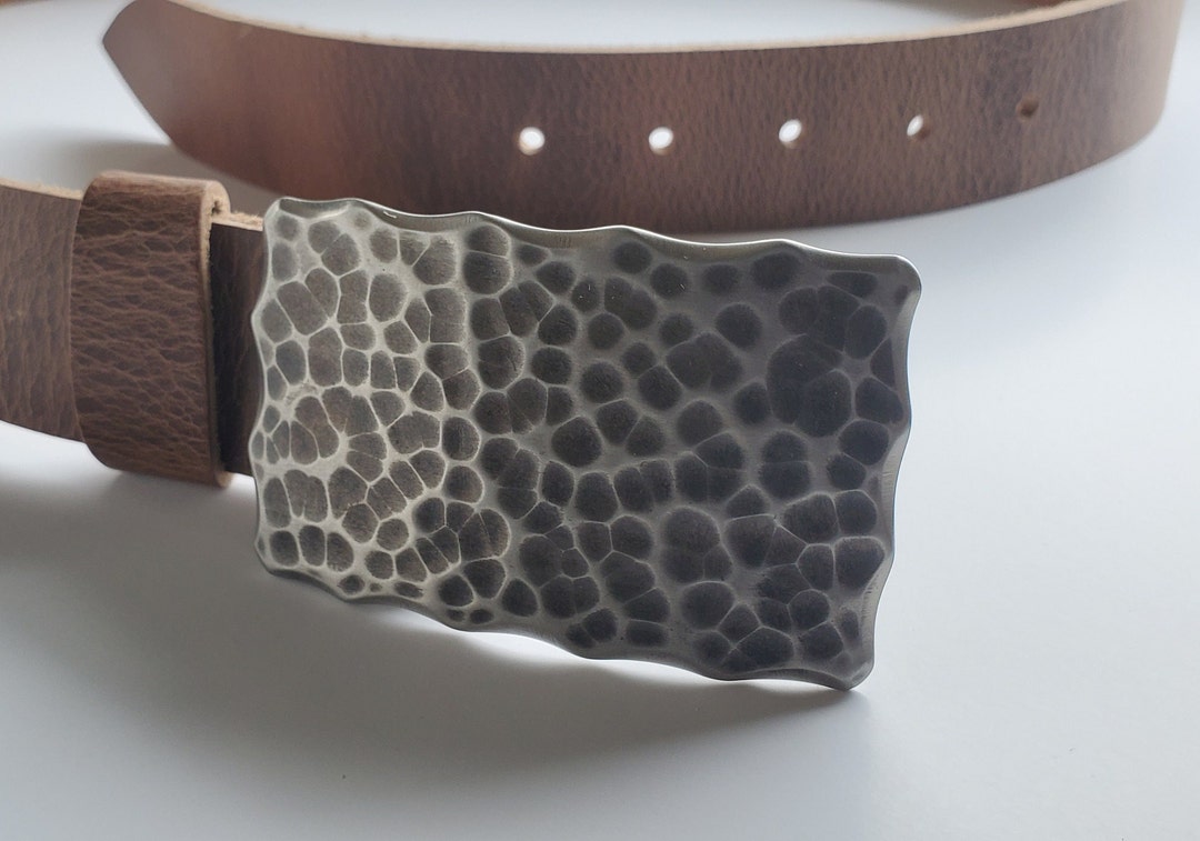 Belt & Buckle, Golfer's Gift, Hand Forged Stainless Steel Buckle and 1 ...