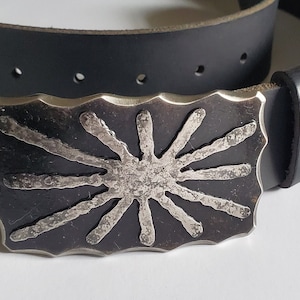 Sun Buckle & Belt Stainless Anniversary or Bronze Anniversary Gift Hand ...