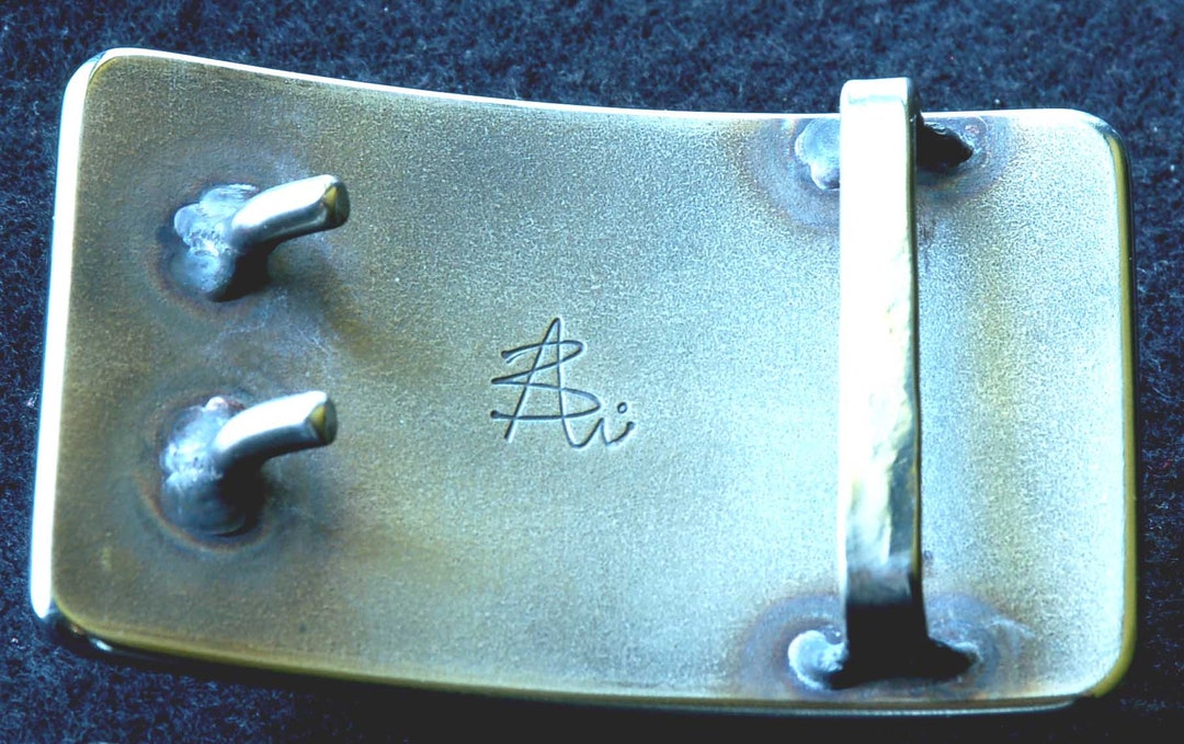 1-3/4" Belt Buckle With Two Prongs, Belt Buckle Two Prong, Wide Buckle ...