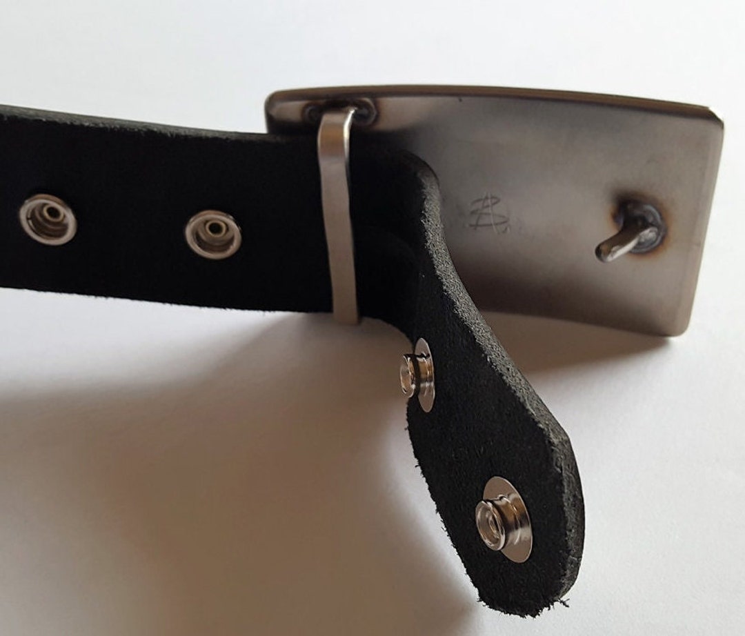 Leather Belt With Snaps Belt for Jeans Belt for Suit Custom Cut Leather ...