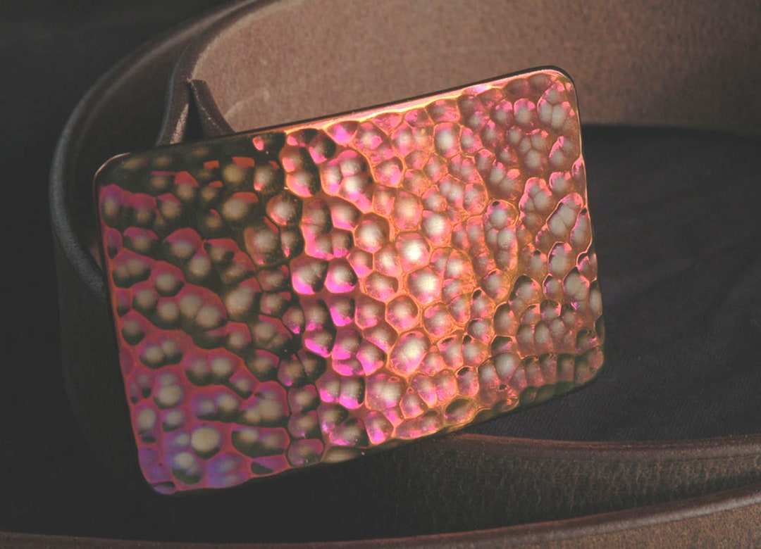 Hand Forged Pink Golf Ball Belt Buckle: Stainless Steel, Fits 1-1/4 ...