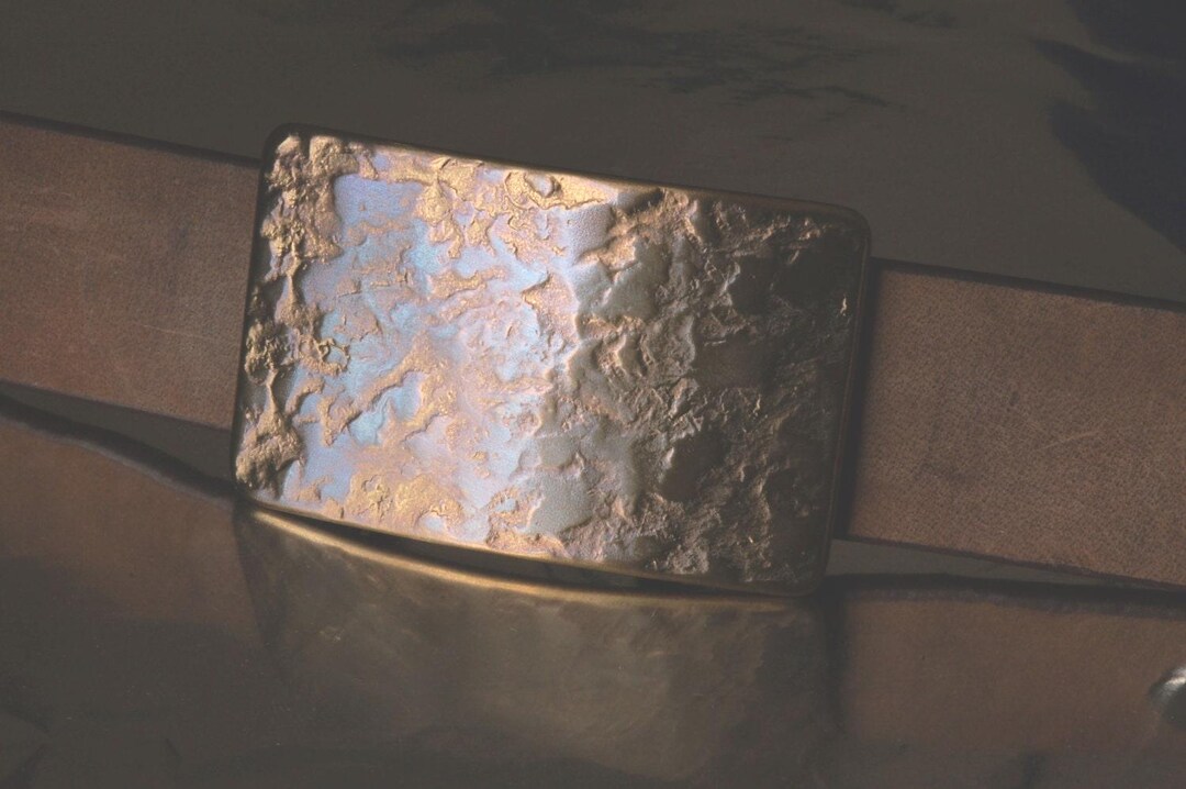 Hand Forged Stainless Steel Belt Buckle: Unisex Jean Accessory - Etsy