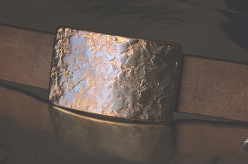 Hand Forged Stainless Steel Belt Buckle: Unisex Jean Accessory - Etsy