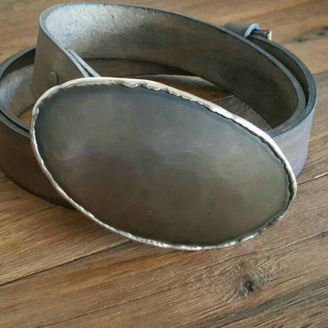 Texas Belt Buckle & Leather Belt, Hand Forged Buckle, Bronze or Silver ...