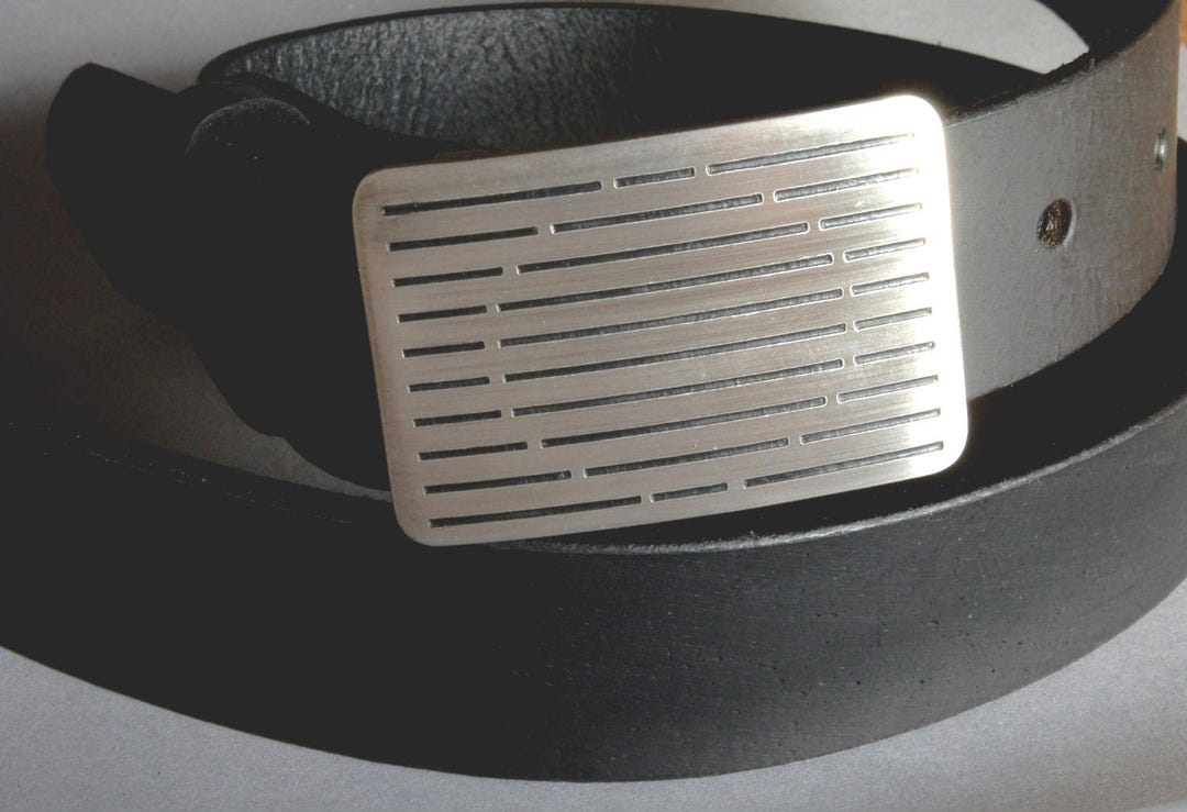 Etched Stainless Steel Golf Belt Buckle: Brushed Metal, Fits 1.25" Belt ...