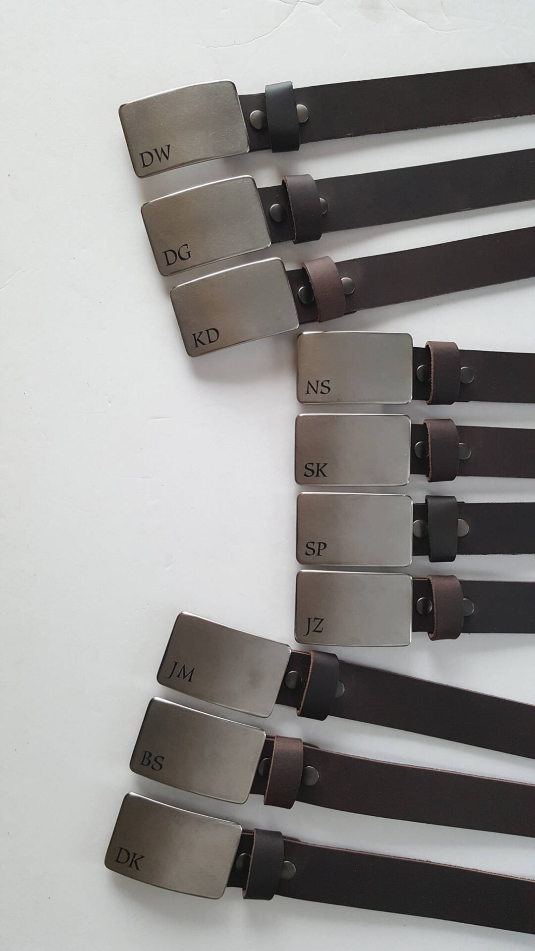 Monogrammed Buckles & Belts Personalized Groomsmen's Gifts Customized ...