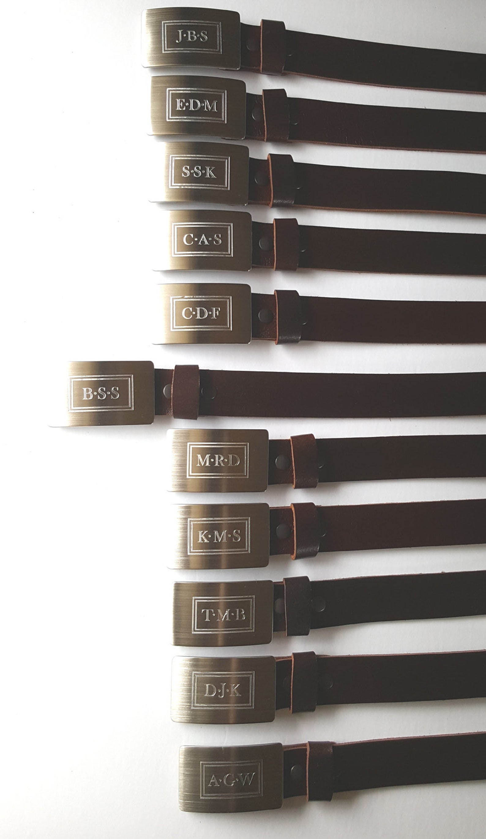 Monogrammed Belt & Buckle Set for Suits Customized Gifts | Etsy Canada