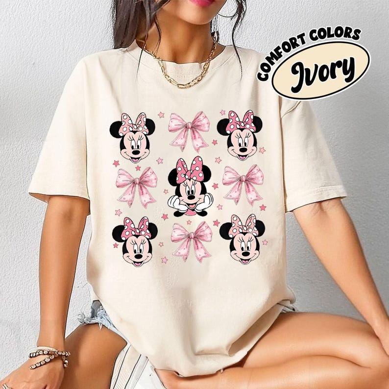 Minnie Bow PNG, Coquette Pink Bow Png, Minnie Mouse PNG, Minnie ...
