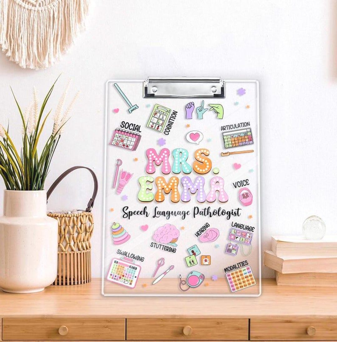Teacher Clipboard, Back to School Gift, Custom Teacher Name Acrylic ...