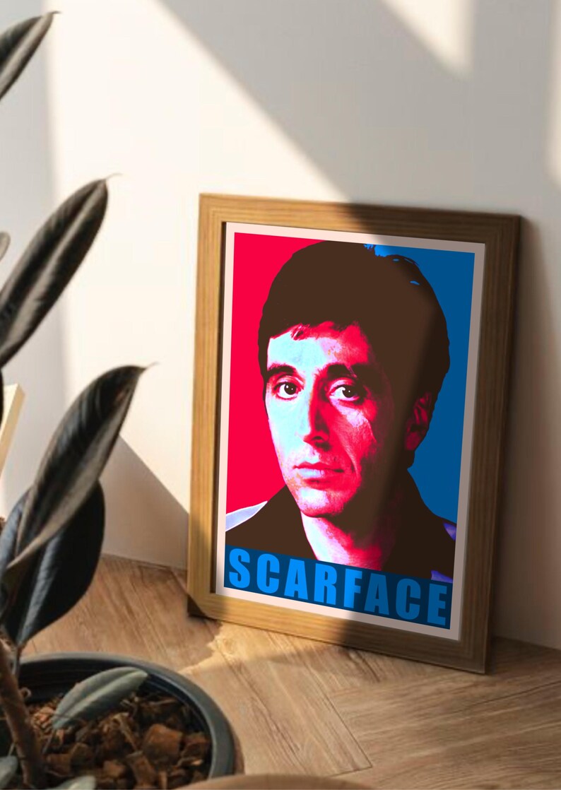 Scarface,alpacino Poster,colourful Poster,printable Wall Arts,abstract ...