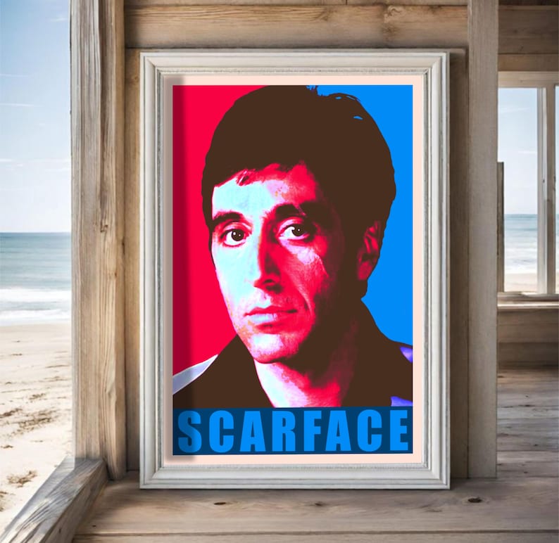 Scarface,alpacino Poster,colourful Poster,printable Wall Arts,abstract ...