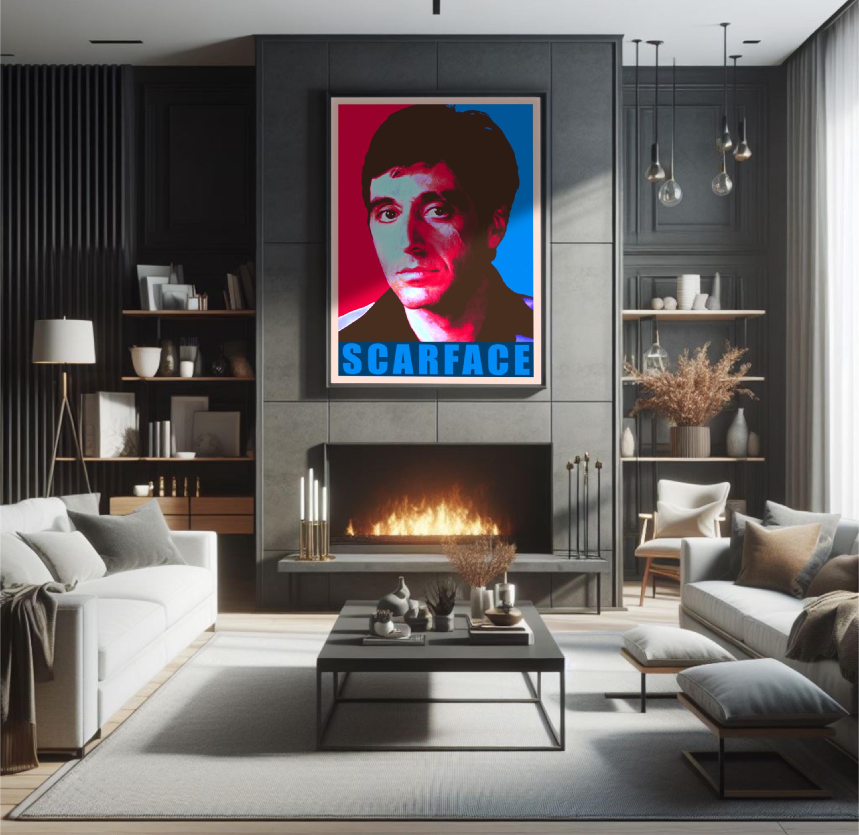 Scarface,alpacino Poster,colourful Poster,printable Wall Arts,abstract Picture,poster,trendy ...