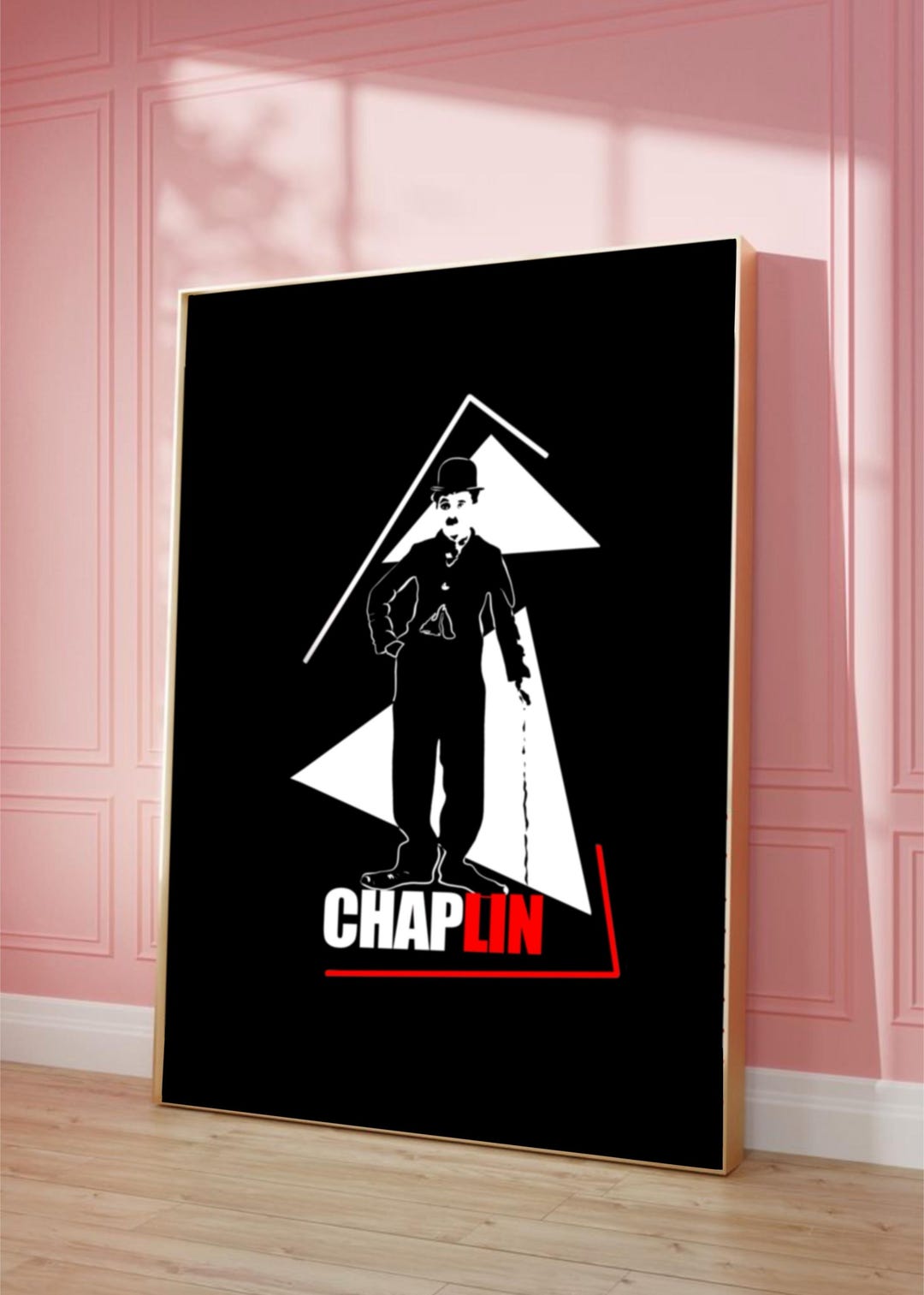 Charlie Chaplin Retro Poster: Abstract Trendy Wall Art (digital Print ...