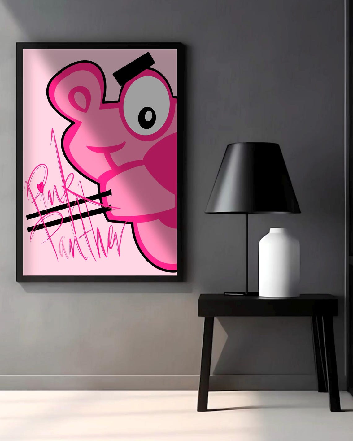 Pink Panther Cartoon Print, Retro Kids Room Decor (digital Download) - Etsy