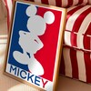 Cartoon Mickey Mouse Print, Kids Room Decor (digital Download) - Etsy
