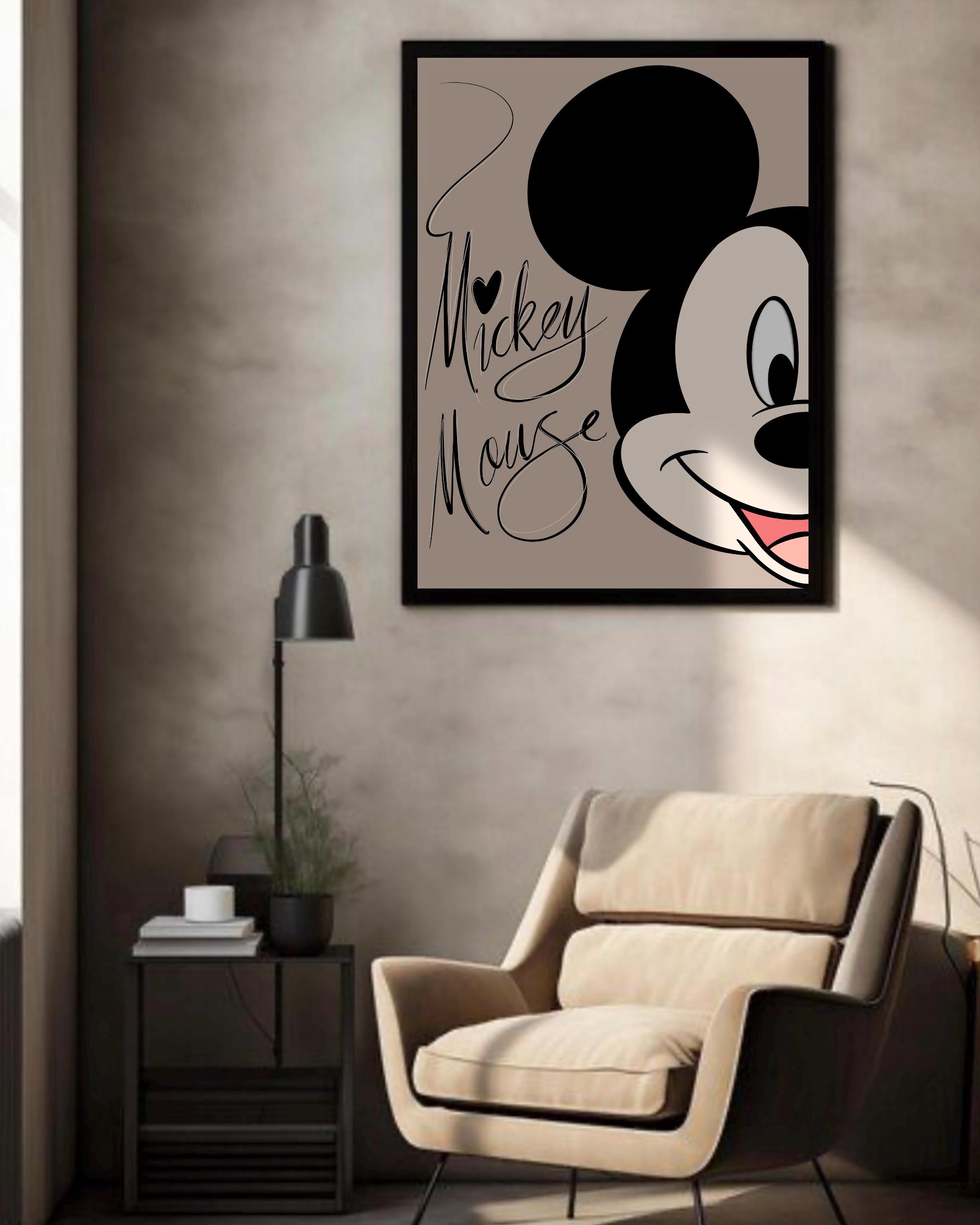 Cartoon Mickey Mouse Print, Kids Room Decor (digital Download) - Etsy