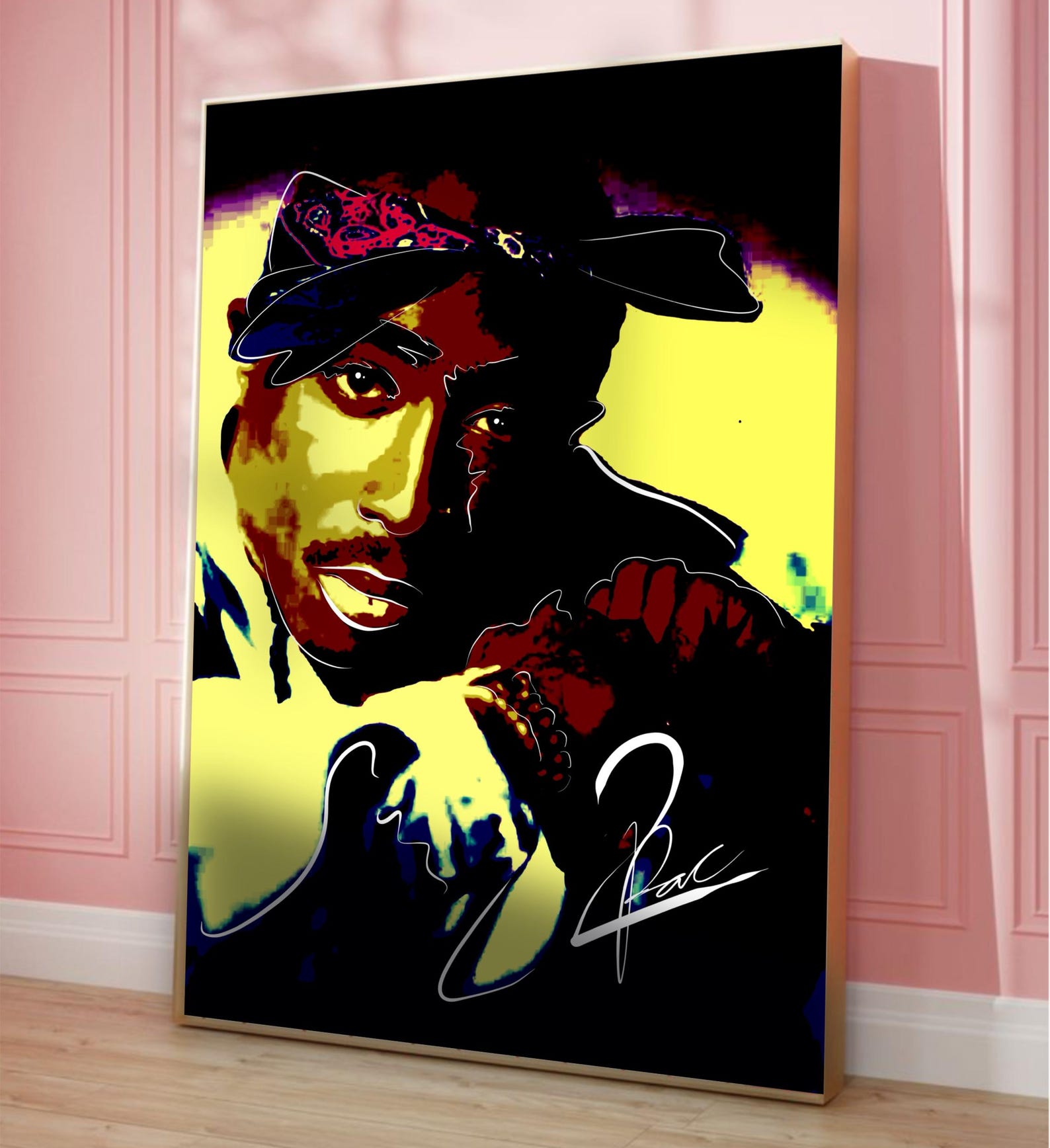 2pac Poster,retro Poster,printable Wall Arts,abstract Picture,poster ...