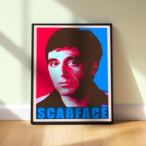 Scarface,alpacino Poster,colourful Poster,printable Wall Arts,abstract ...