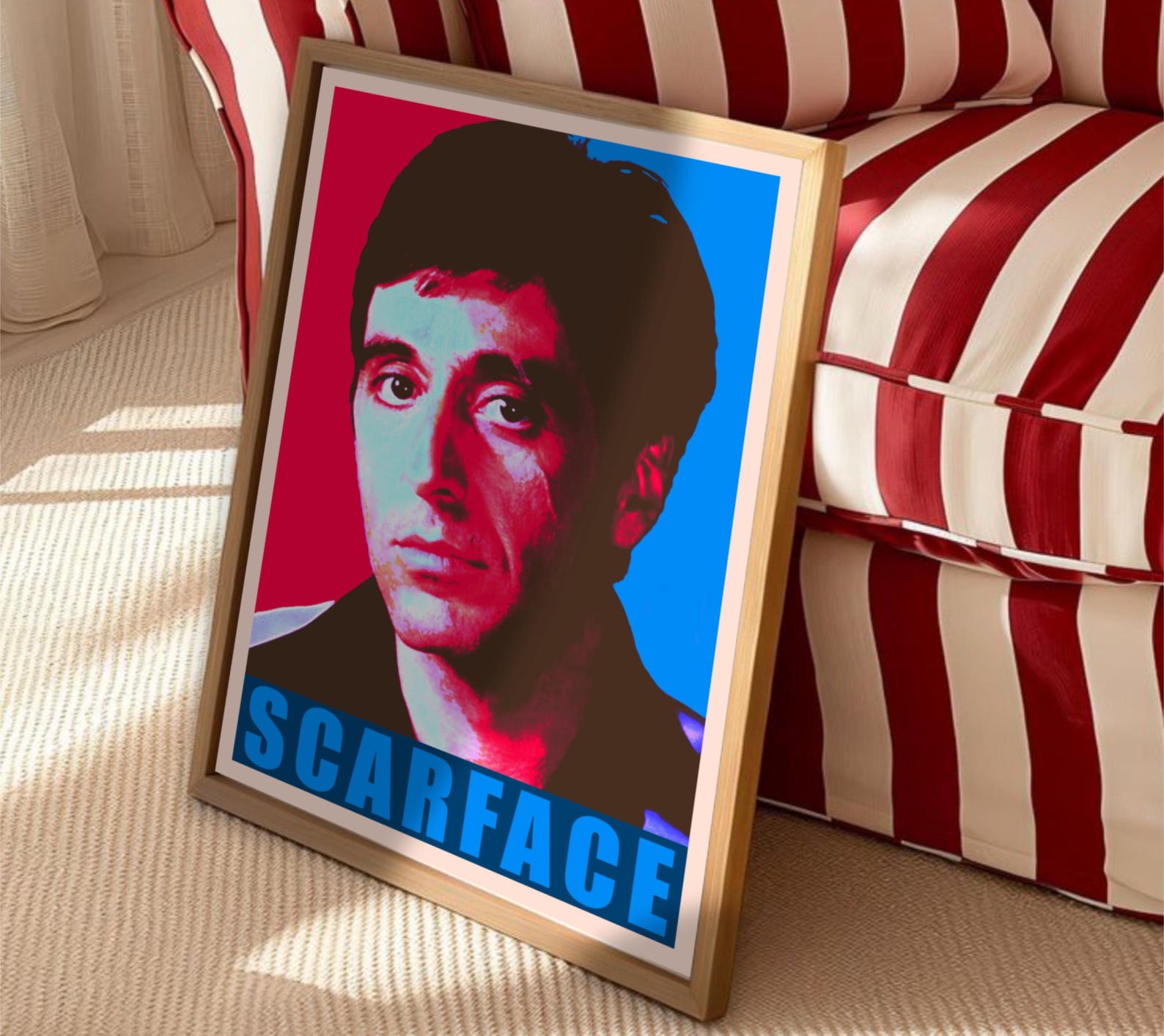 Scarface,alpacino Poster,colourful Poster,printable Wall Arts,abstract Picture,poster,trendy ...