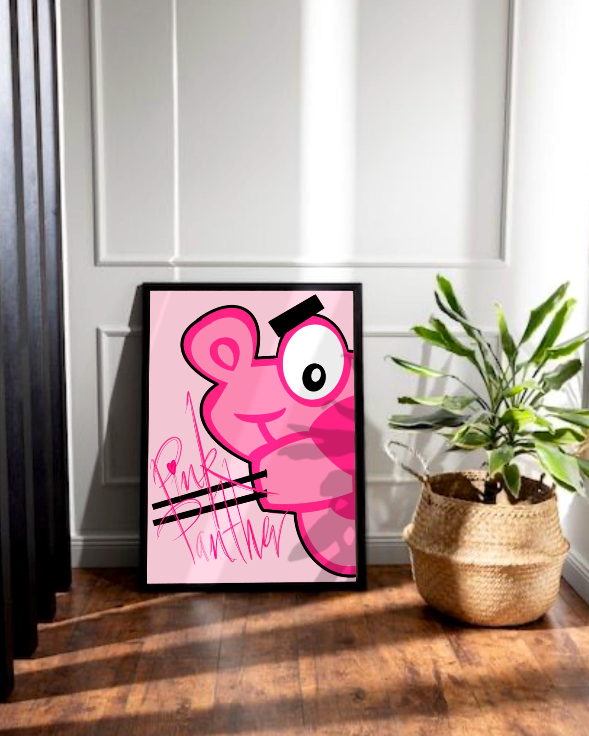 Pink Panther Cartoon Print, Retro Kids Room Decor (digital Download) - Etsy