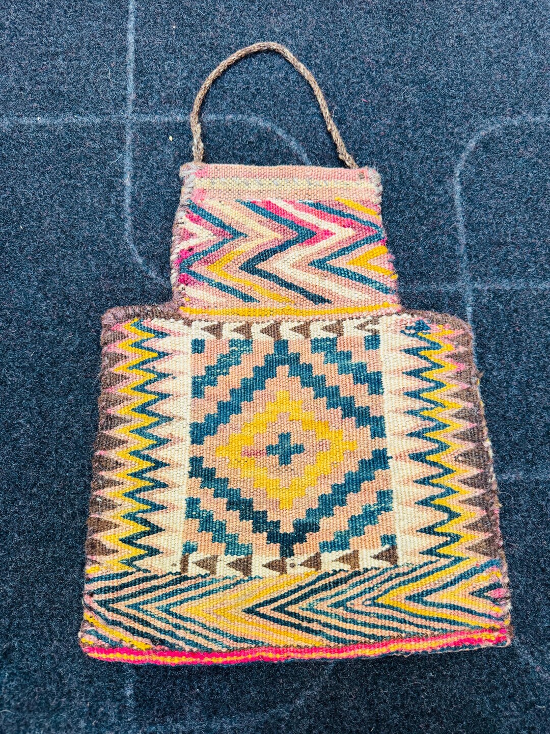 Tatari Antique Namak Dani Salt Bag Rug. Over 80 Years Old Made by Uzbek ...