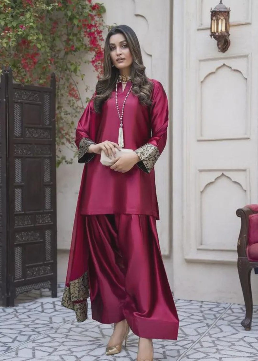 Latest Pakistani Farshi Shalwar Kameez, Designer Luxury Dress, Best ...