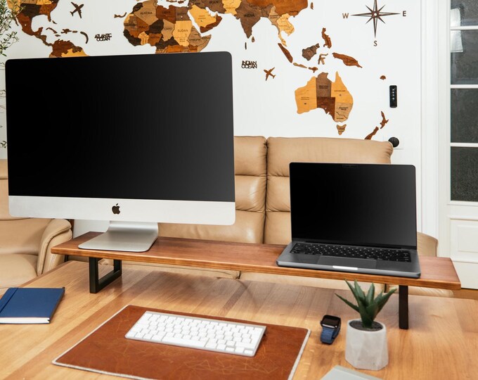 Minimalist Monitor Stand | Monitor Riser | Desk Shelf - Etsy Canada