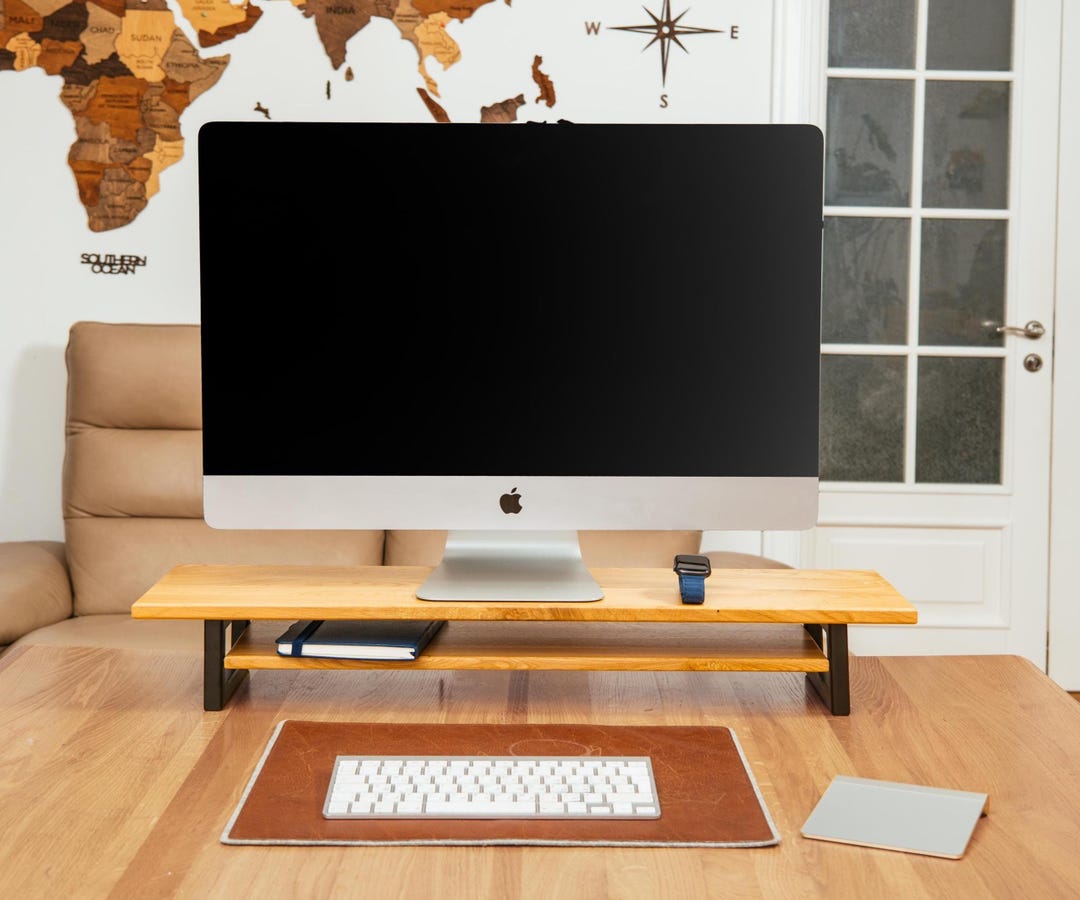 Ultimate Handcrafted Wooden Monitor Riser – Elevate Your Desk, Style ...