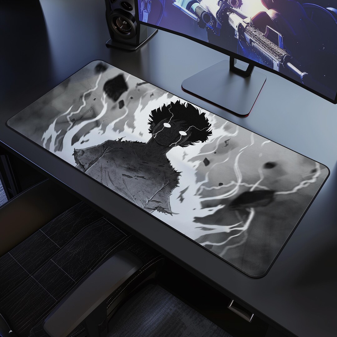 Shigeo Kageyama Rage Desk Mat, Mob Psycho 100 Gaming Mousepad, Large XL ...
