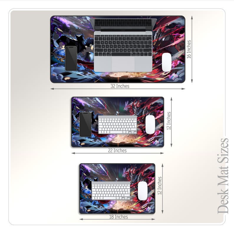 Sung Jin Woo Vs Beru Desk Mat, Epic Solo Leveling Showdown Design ...